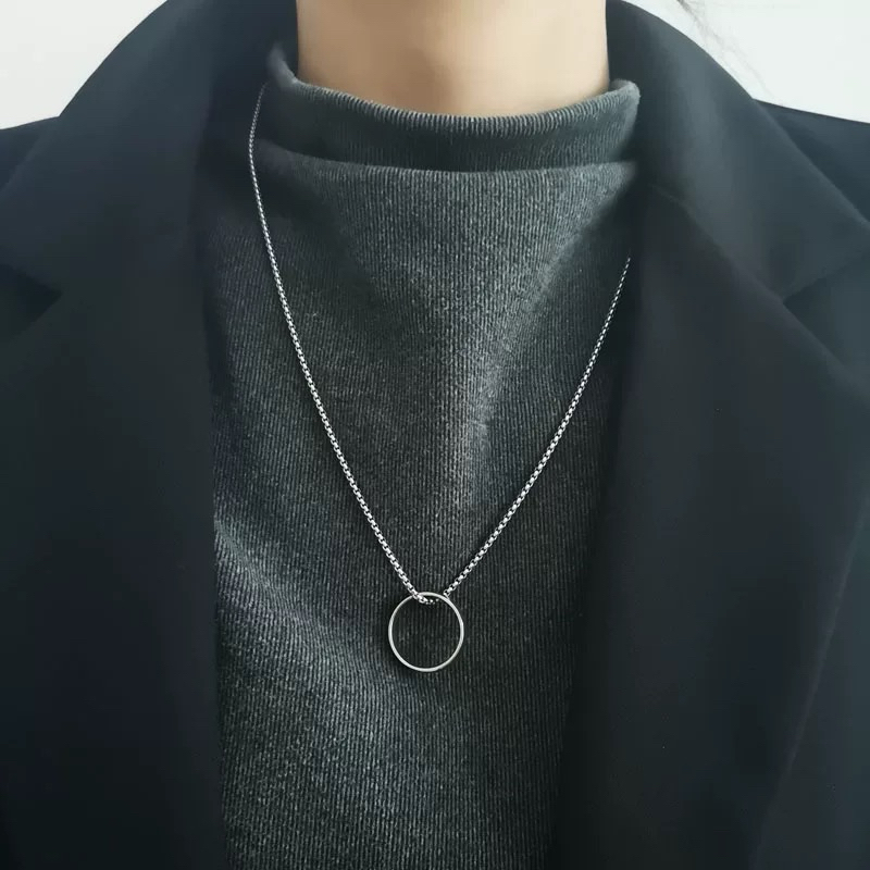 Jual Kalung Titanium Model Liontin Cincin Anti Karat Pria dan Wanita ...