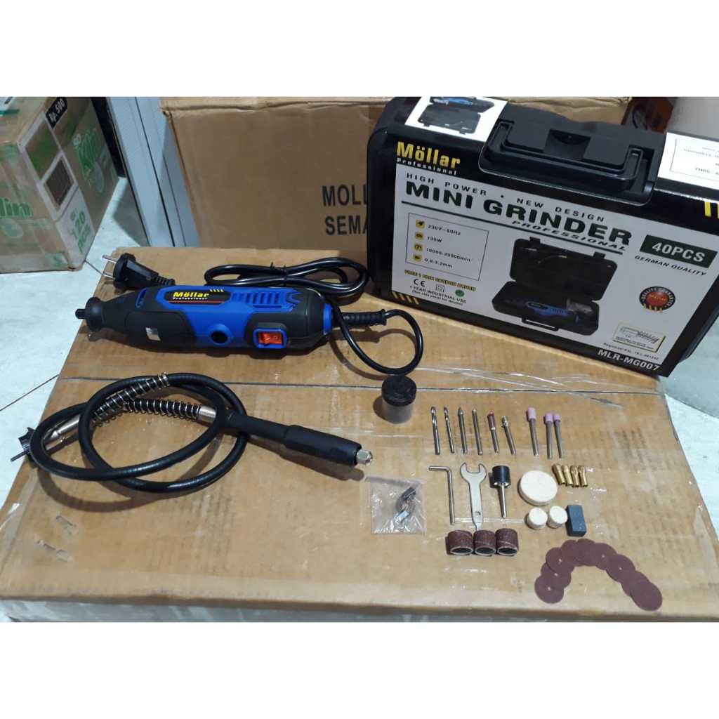 Jual Mini Die Grinder Mollar MG005 MG007 / Bor Tuner / Mesin bor cun Gerinda Mini Tuner + kabel ...