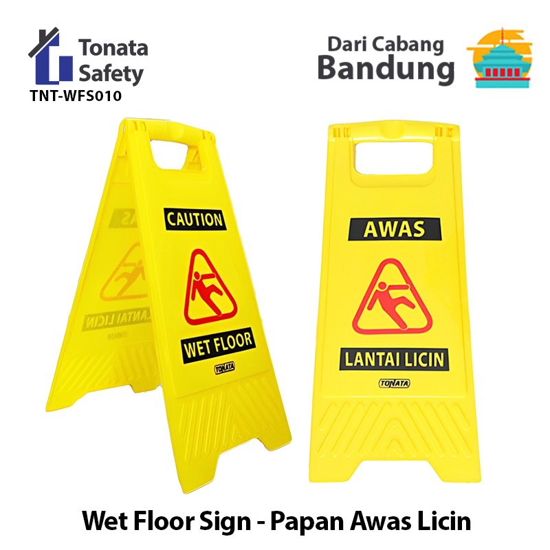 Jual Wet Floor Sign / Papan Awas Licin Tonata | Shopee Indonesia