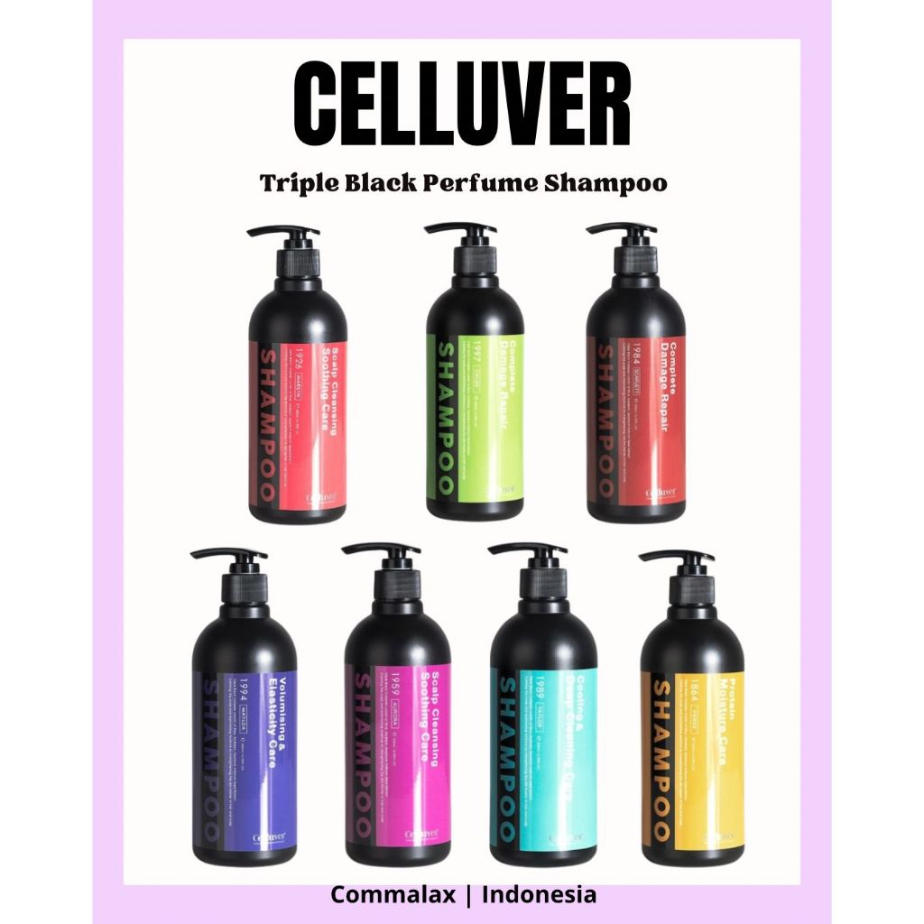 Jual CELLUVER 500ml - Triple Black Perfume Shampoo | Shopee Indonesia