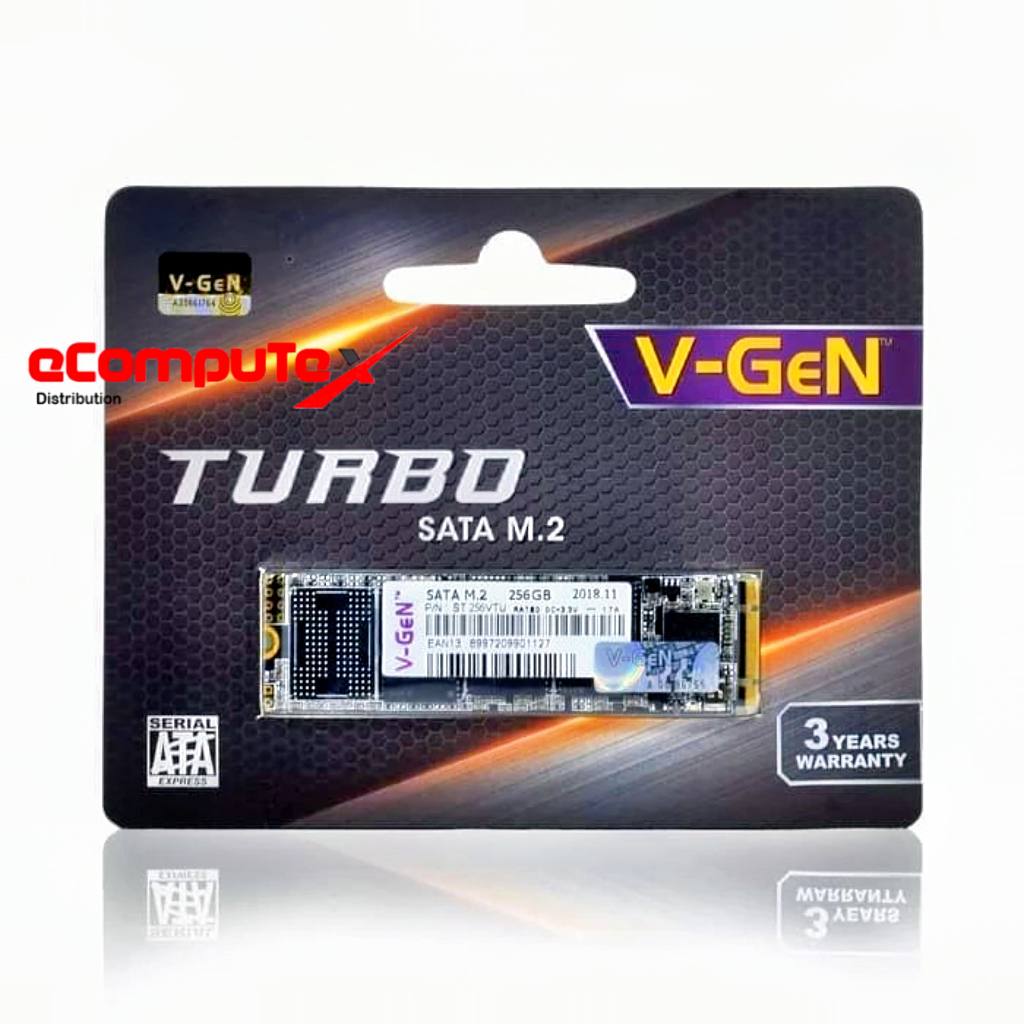 Jual V-GEN SSD TURBO M2 SATA 128GB| 256GB| 512GB| 1TB ORIGINAL ...