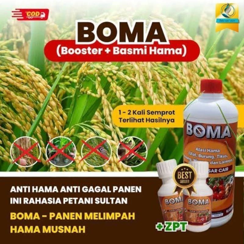 Jual BOMA PUPUK CAIR PENGUSIR & PEMBASMI HAMA + ZPT 1 LITER | Shopee ...