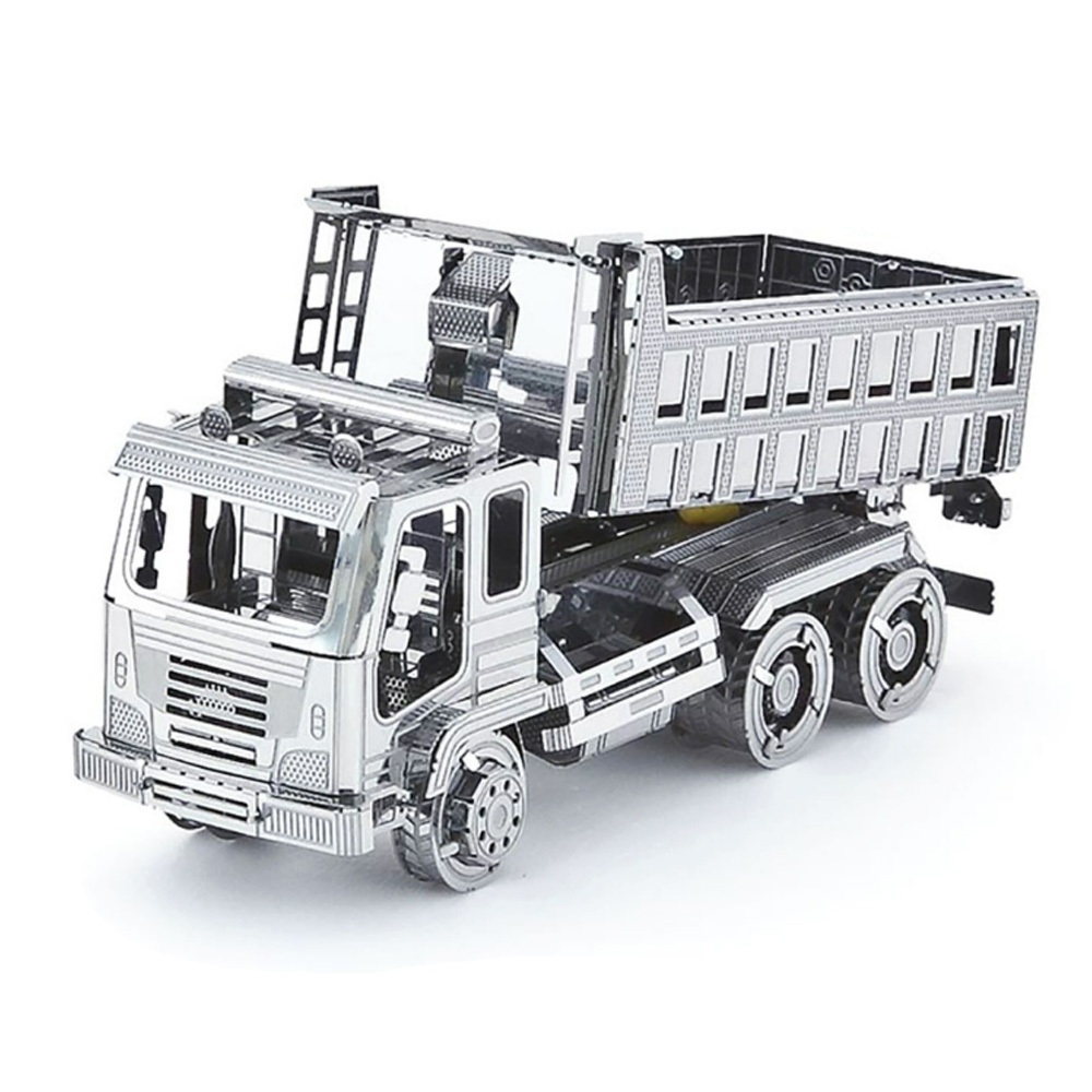 Jual Puzzle 3D Metal Miniatur DUMP TRUCK Replika Mobil Konstruksi MB ...