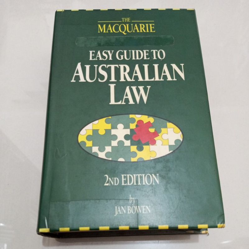 Jual BUKU THE MACQUARIE EASY GUIDE TO AUSTRALIAN LAW JAN BOWEN | Shopee Indonesia