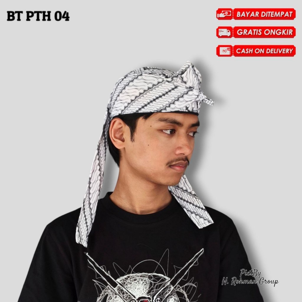 Jual BANGKON UDENG MOTIF BATIK IKET KEPALA IKET PRIA Iket Sunda Batik ...