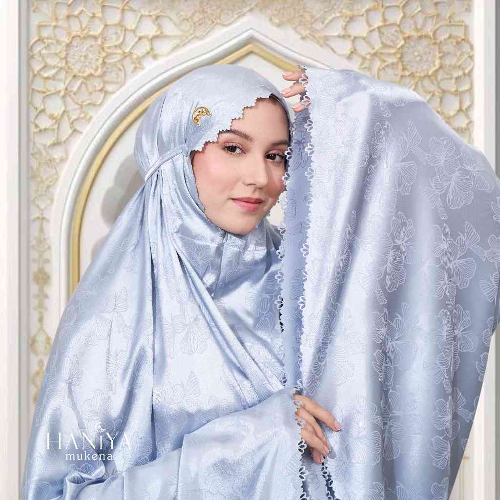 Jual Haniya Mukena - Ameena Series 2in1 Jacquard Silk Emboss Cantik ...