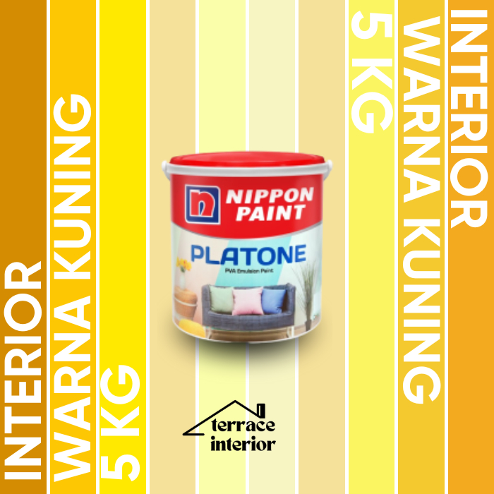 Jual Cat Tembok Interior Nippon Paint Platone Warna Kuning 5 KG ...