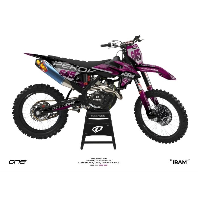 Jual Design One - Decal Sticker KTM "IRAM SERIES" // Decal Sticker Full ...