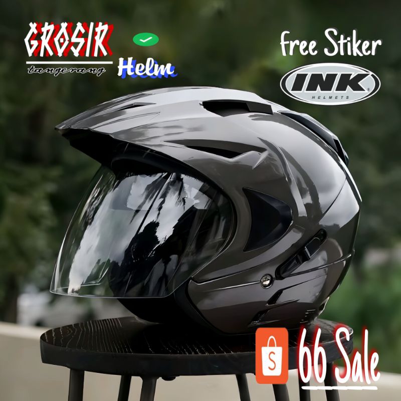 Jual Helm Ink Double Visor Halfface T1 SNI - Helm Dewasa Wanita Pria ...