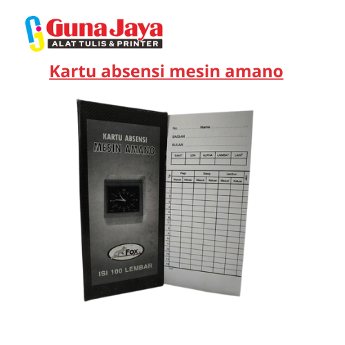 Jual KARTU ABSENSI AMANO - KARTU ABSEN MESIN | Shopee Indonesia