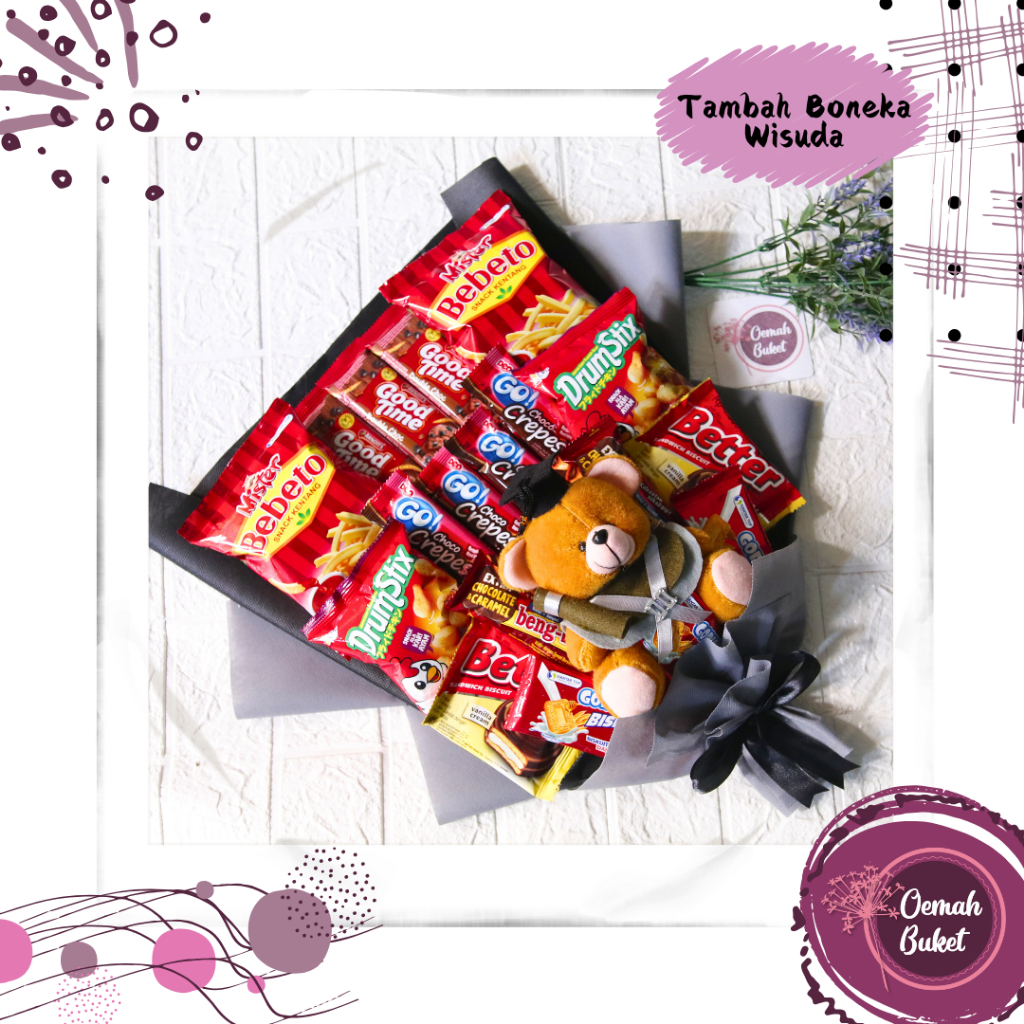 Jual Buket Snack | Buket Snack Boneka | Buket Boneka Wisuda | Buket ...