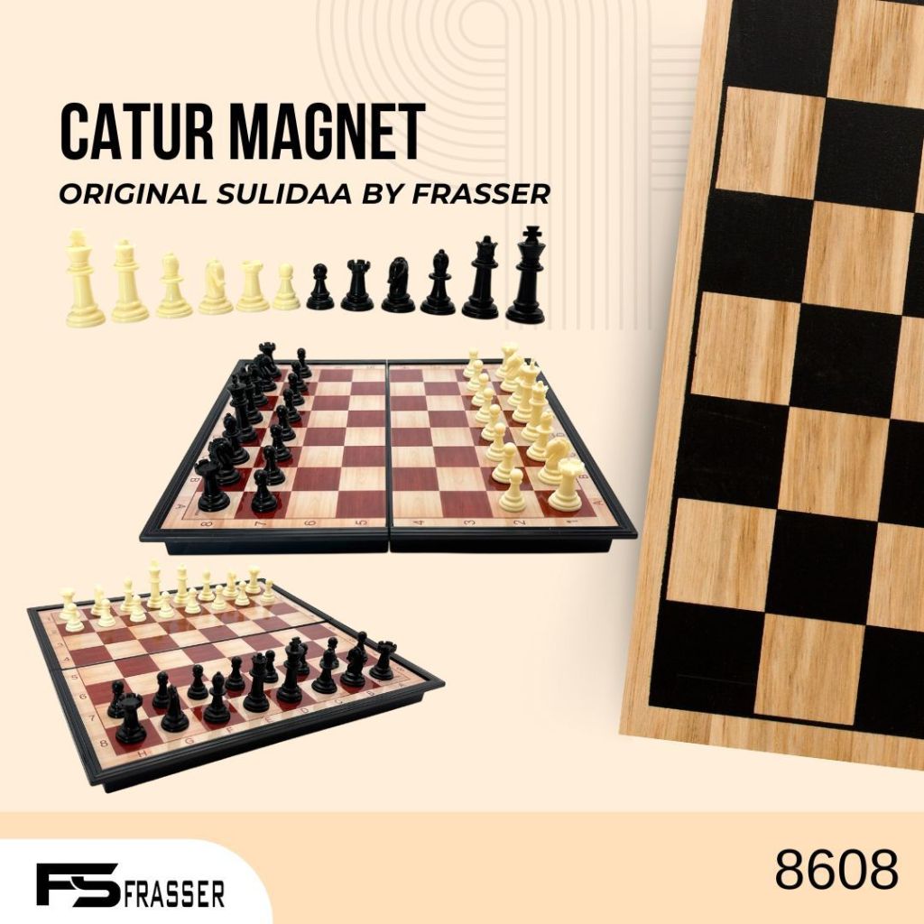 Jual Frasser Sulida Papan Catur Premium Papan Catur Magnet Papan Catur ...