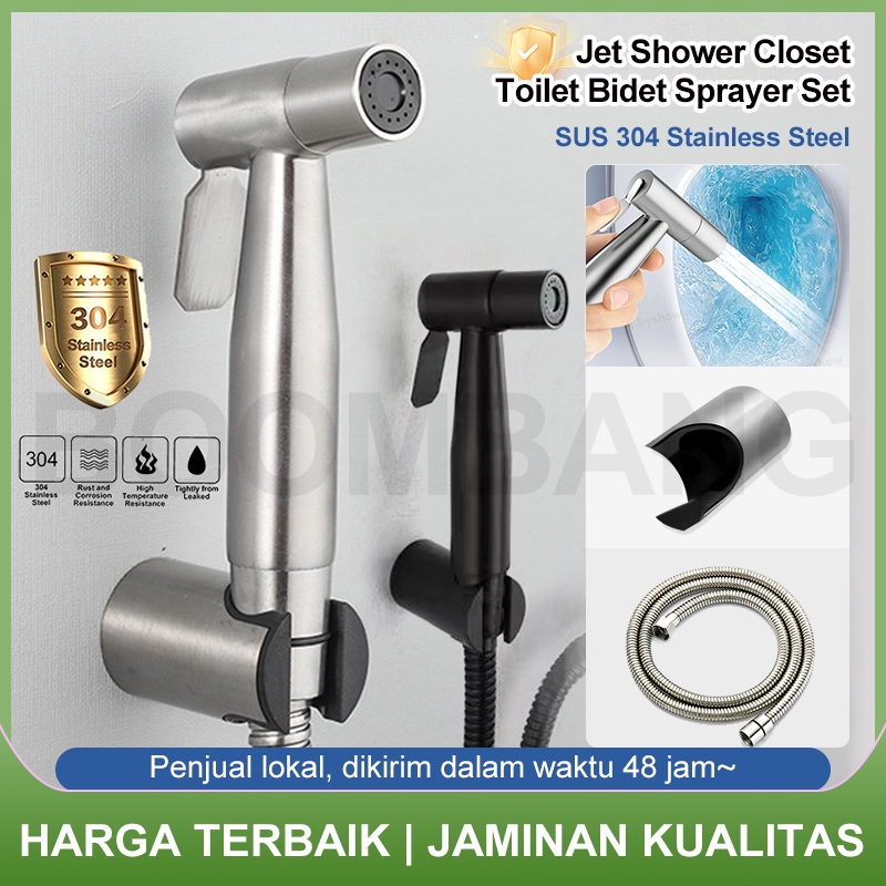 Jual SUS 304 1 Set Jet Shower Kloset /Jet Washer Toilet /Semprotan ...