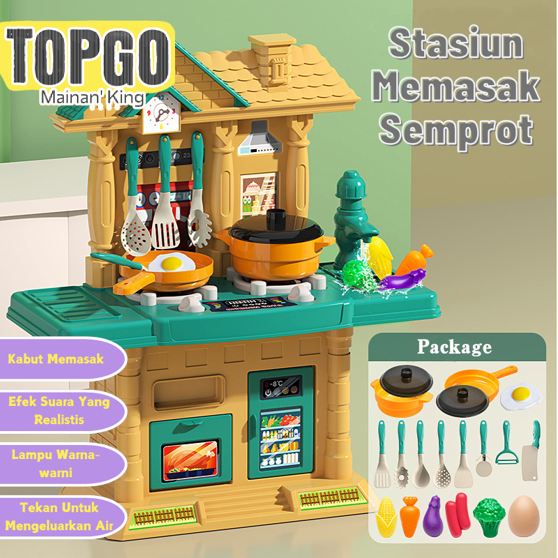 Jual Mainan Kitchen Set Mainan Set Masak Dapur Spraying Mist Kitchen ...