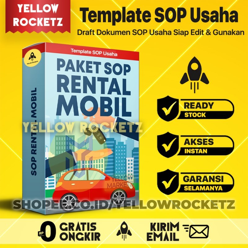 Jual Paket SOP RENTAL MOBIL - Template Draft SOP Standart Operational ...