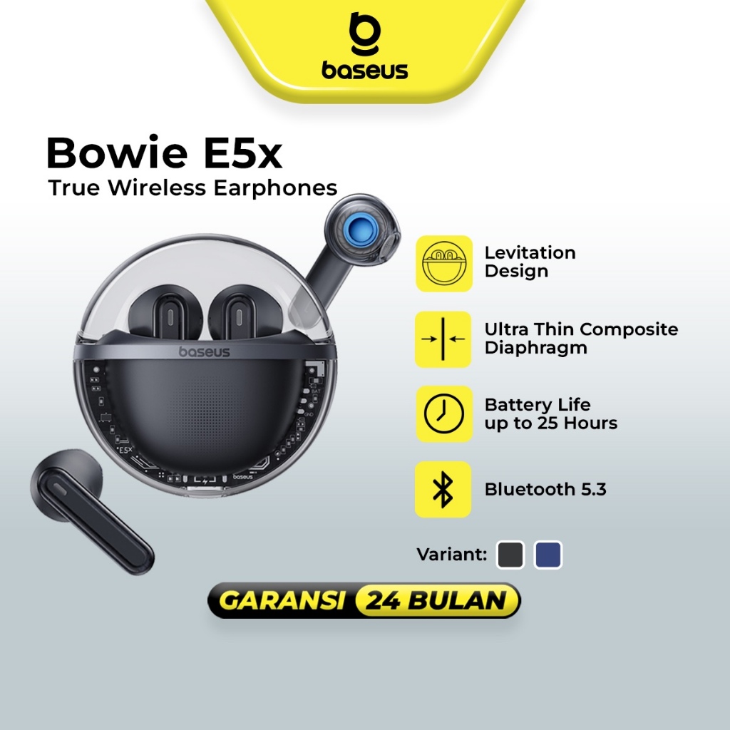 Jual Baseus Bowie E5x True Wireless Earphones Cosmic | Shopee Indonesia