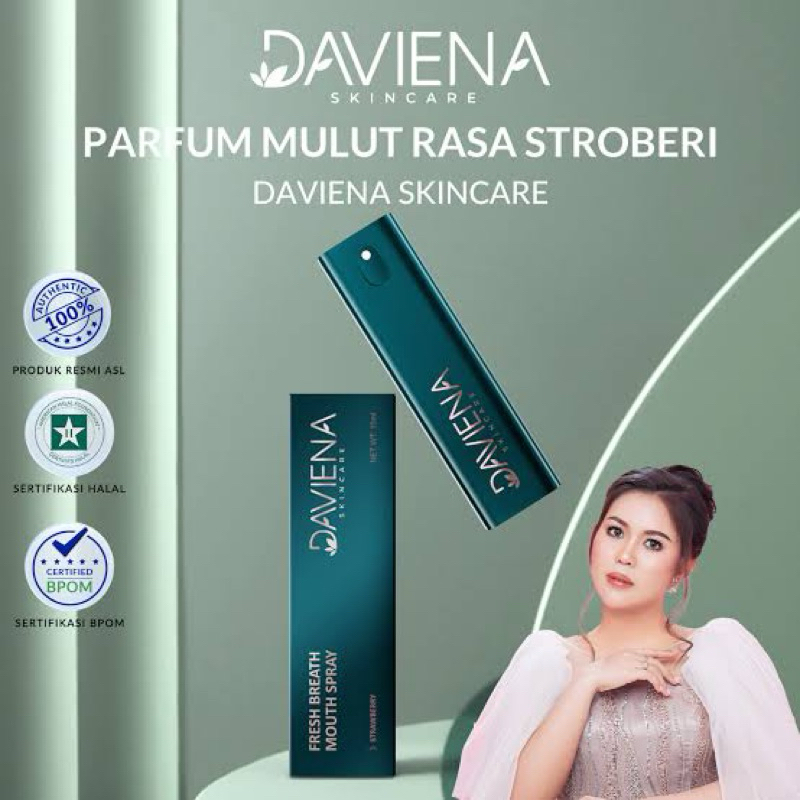 Jual Daviena Mouth Spray | Parfum Mulut Rasa Stroberi Daviena Skincare ...
