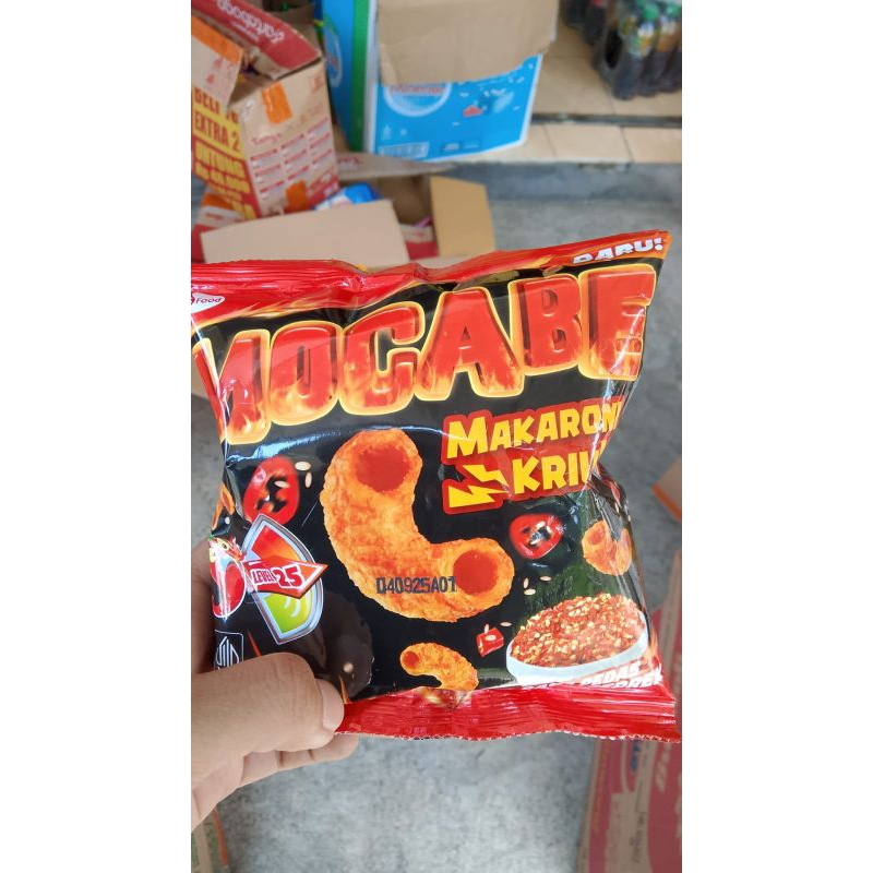 Jual SNACK MOCABE MAKARONI KRIUK RASA BBQ | AYAM GEPREK RENCENG ISI 10 ...