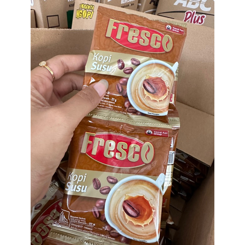 Jual Fresco Kopi Susu 1 renteng isi 12 sachet by Kapal Api Group ( 27gr ...
