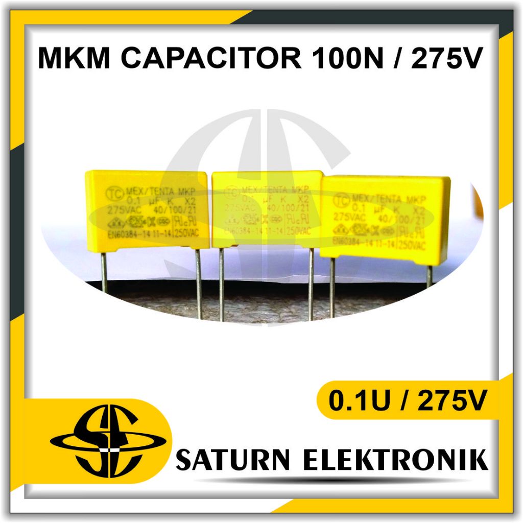 Jual CAPACITOR MKT 100N 275V (0.1uf/275v) | Shopee Indonesia