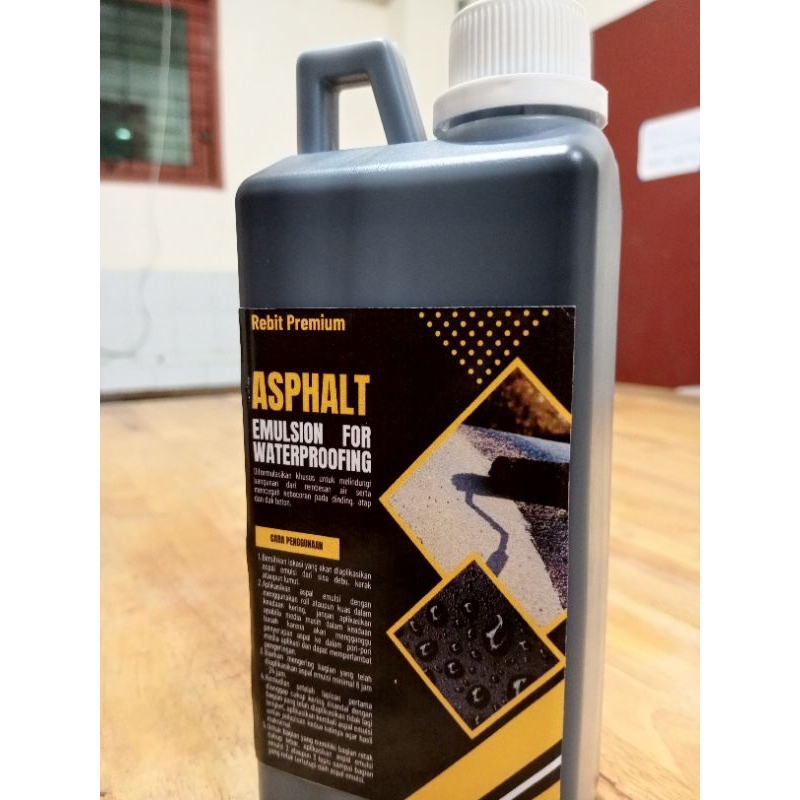 Jual [1 kg] REBIT Aspal Cair / Aspal Emulsi Anti Bocor / Asphalt ...