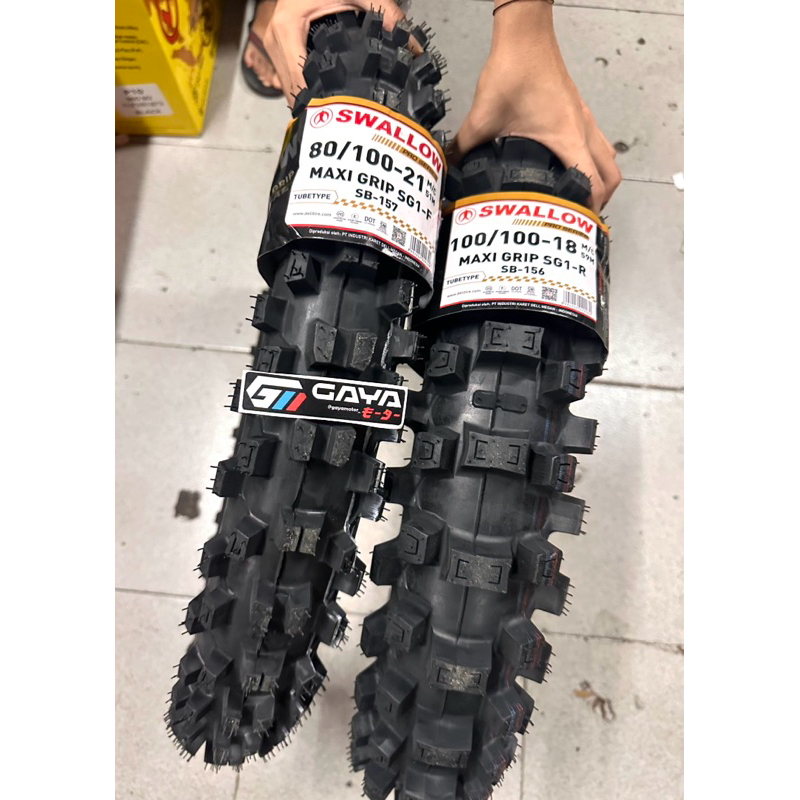 Jual BAN TRAIL SWALLOW MAXI GRIP 18 21 KLX CRF WR | Shopee Indonesia