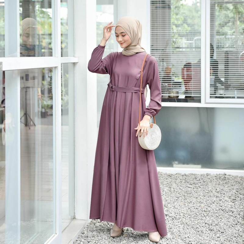 Jual TREND GAMIS WANITA MODEL TERBARU SIMPEL PREMIUM ADEM TEBAL LEBARAN ...
