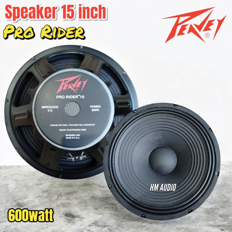 Jual Speaker 15 inch Peavey Pro rider 600watt coil 3 inch | Shopee ...