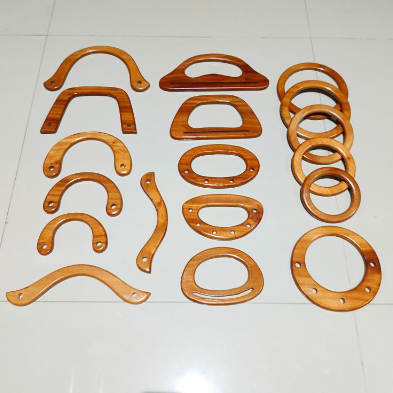 Jual Handle Kayu | Pegangan Tas | Handle Tas | Shopee Indonesia