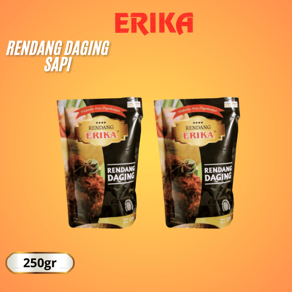 Jual ERIKA - 2 Pcs Rendang Daging Sapi 200gr Khas Minang | Shopee Indonesia