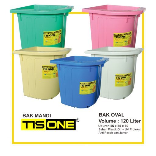 Jual BAK MANDI AIR PLASTIK 120 LITER TISONE Oval/Sudut - FREE GAYUNG ...
