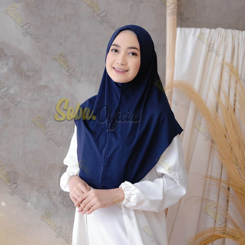 Jual SOBAA HIJAB - Hijab Bergo Malay Non Pet Khimar Daily Jersey Premium Size M | Shopee Indonesia