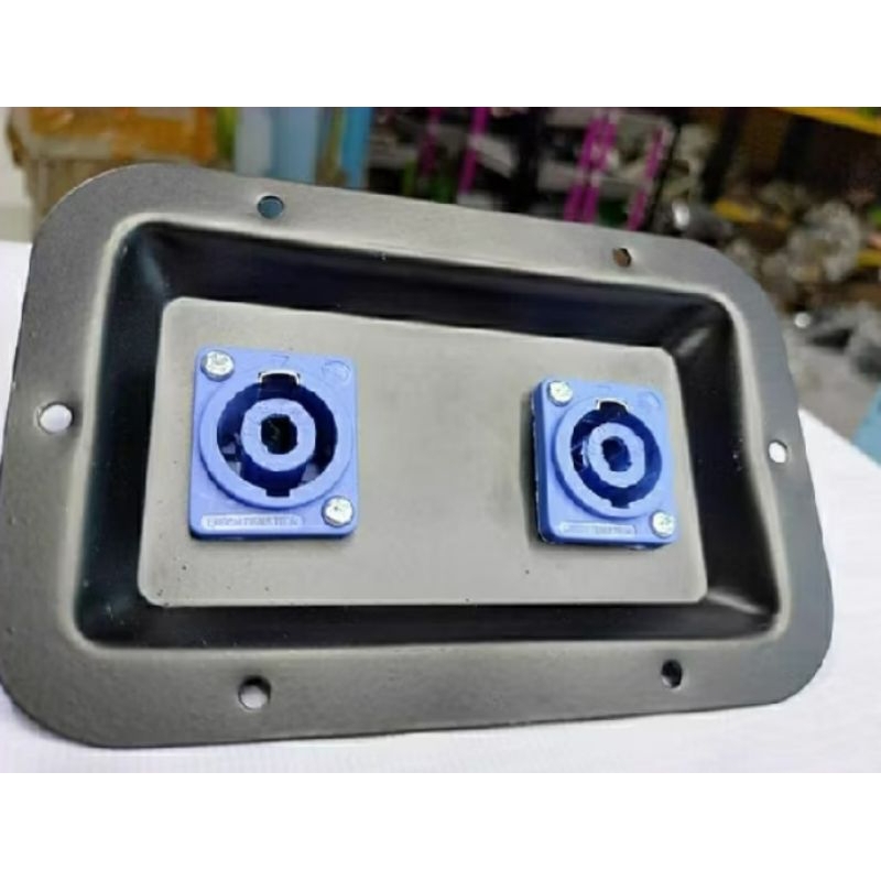 Jual PANEL SPEAKON PLAT BESI + SOCKET SPEAKON | Shopee Indonesia