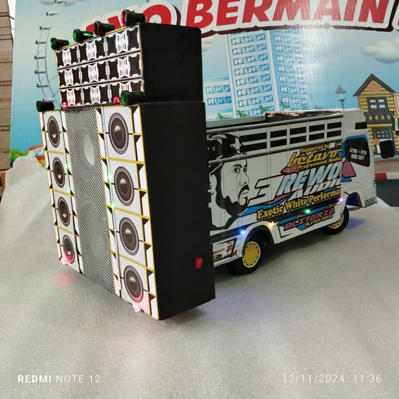 Jual miniatur truk sound system horeg/miniatur sound sistem amplifier ...
