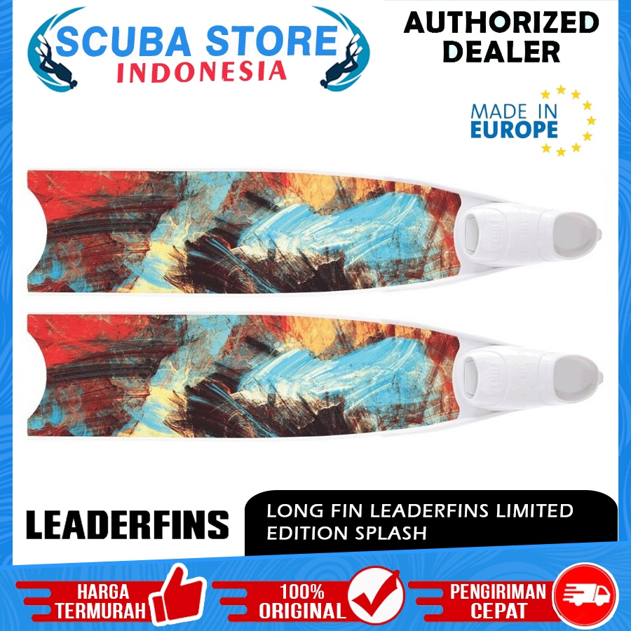 Jual Long Fin Leaderfins Limited Edition Splash Pure Carbon Fiberglass ...