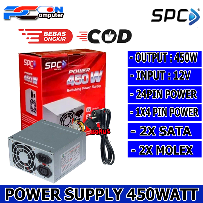 Jual PSU Power Supply SPC 450 Watt | Shopee Indonesia