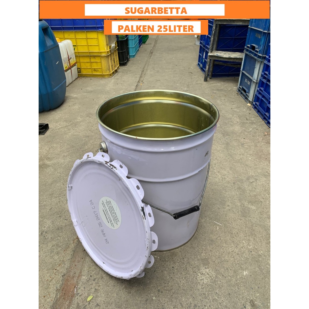Jual Palken Besi 25kg plus tutup Ember Pail Besi Tong Ember Palken 25kg ...