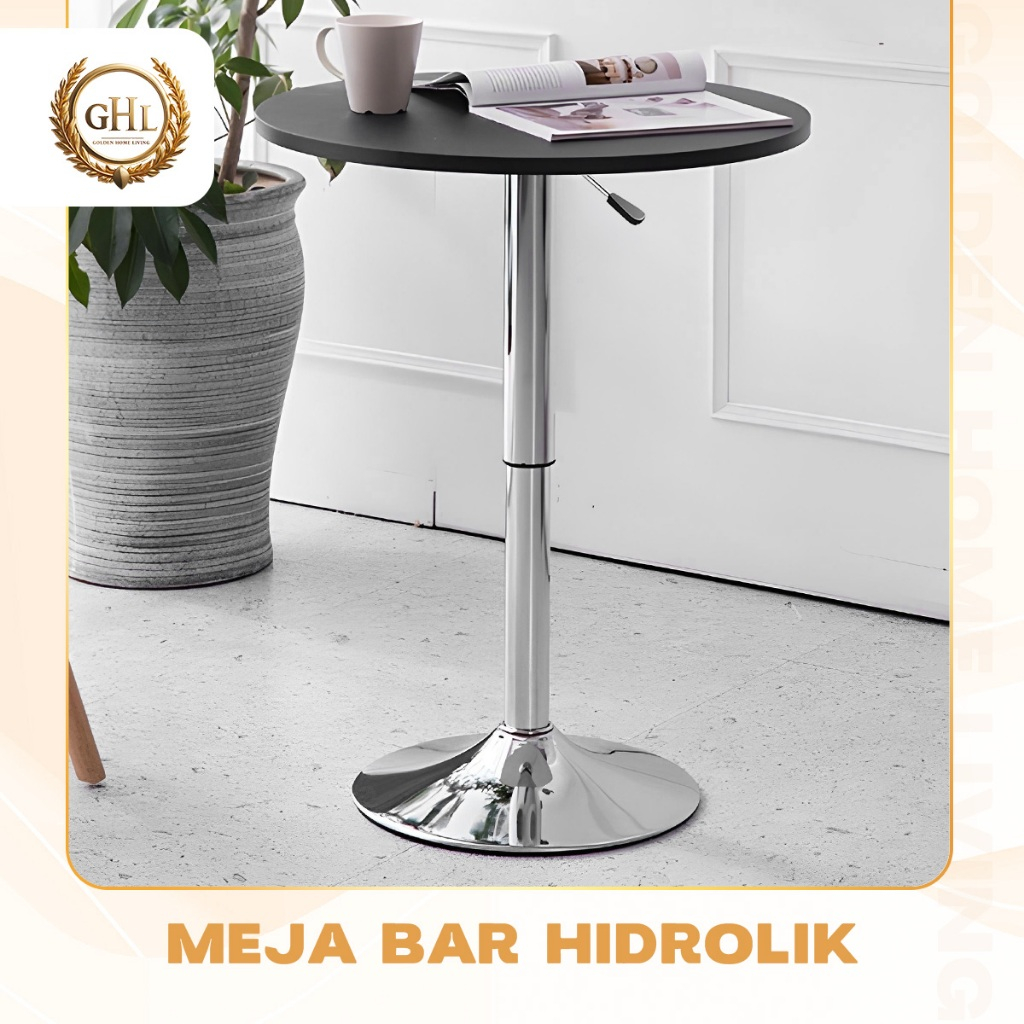 Jual Ghl-Meja Bar Hidrolik Table Cafe Minimalis Meja Makan Bahan Besi ...
