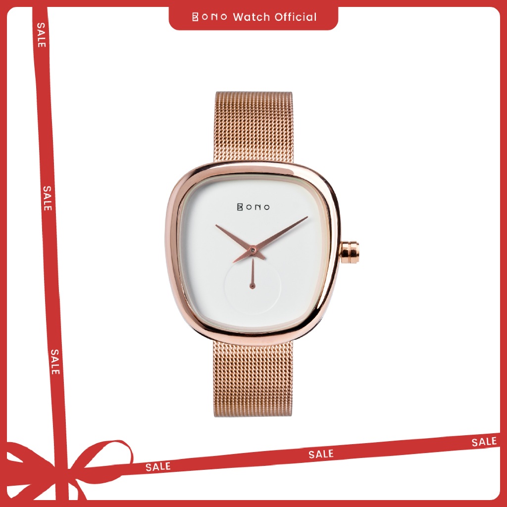 Jual Jam Tangan Wanita Bono Watch Siena Milanese Light Rose Gold ...