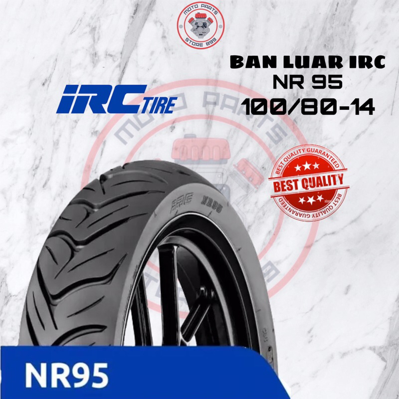 Jual BAN LUAR IRC NR 95 100/80-14 TL (TUBELESS) | Shopee Indonesia