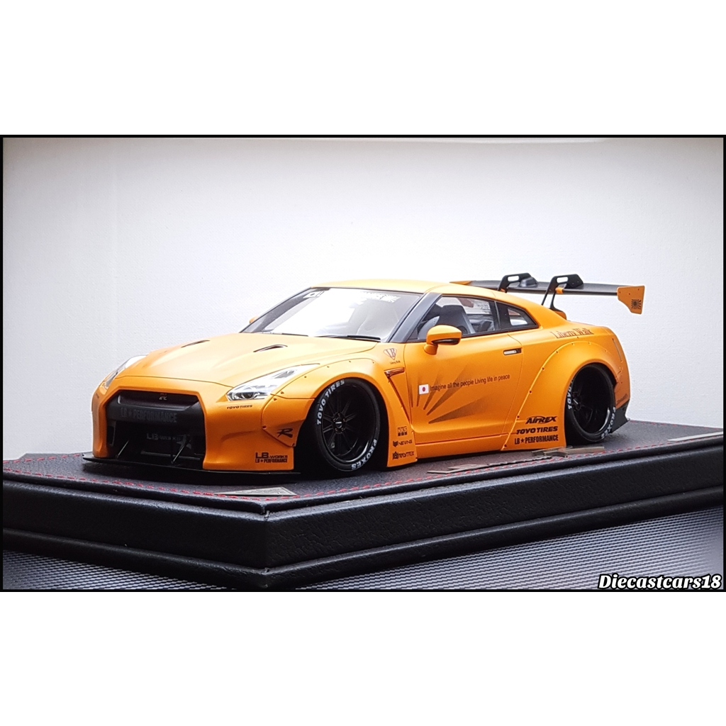 Jual 1/18 Makeup Model Nissan GTR R35 LB Works Orange | Shopee Indonesia