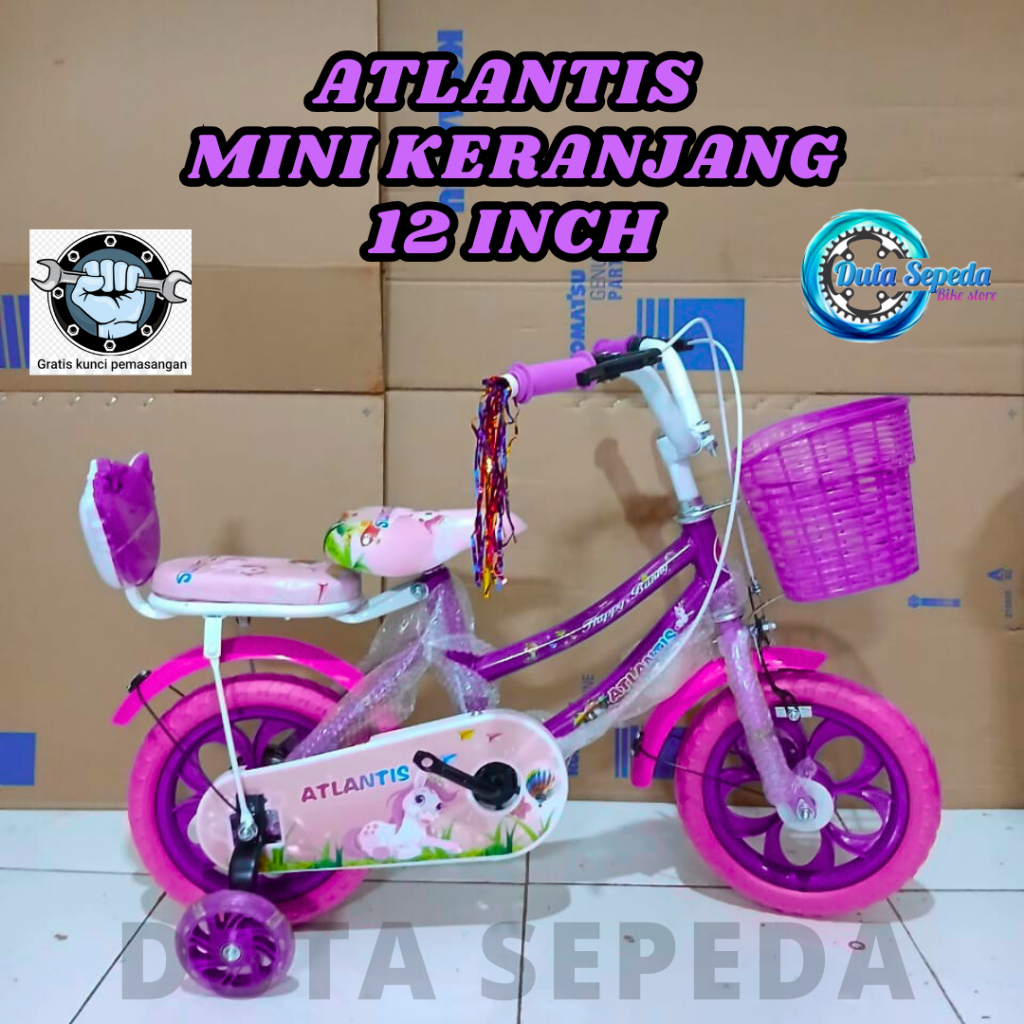 Jual sepeda anak usia 2 - 4 th perempuan / cewe dorongan dan tanpa ...