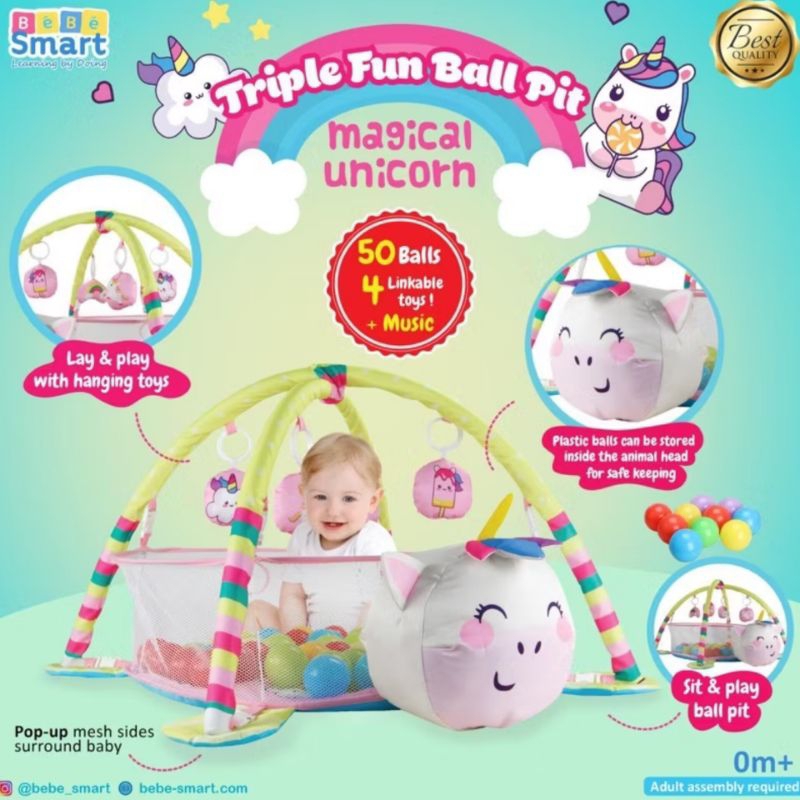 Jual Bebe Smart triple fun ballpit. | Shopee Indonesia