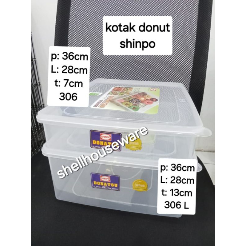 Jual *KHUSUS BATAM* Kotak donut shinpo/tempat donat plastik/kotak ...
