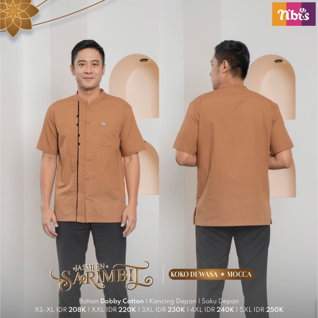 Jual BAJU KOKO DEWASA NIBRAS JASMEEN | Shopee Indonesia