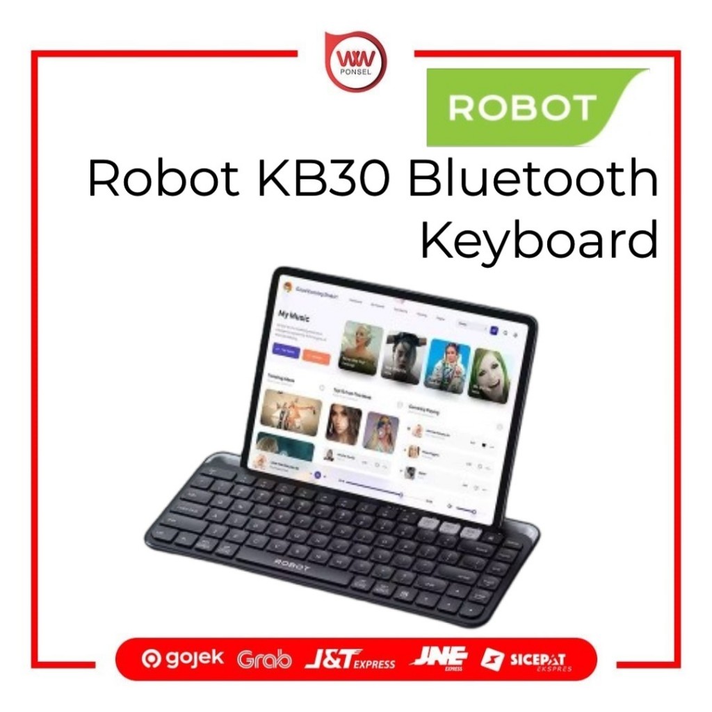 Jual Robot KB30 Bluetooth + Wireless USB 2.4G Keyboard Multi Device up ...