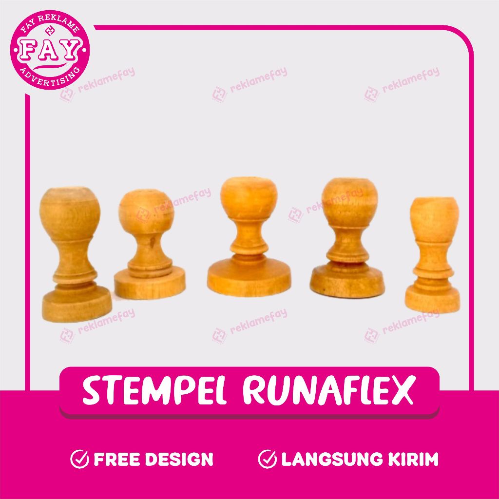 Jual STEMPEL RUNFLEX / STEMPEL KAYU / STEMPEL BIASA / BANTALAN STEMPEL ...