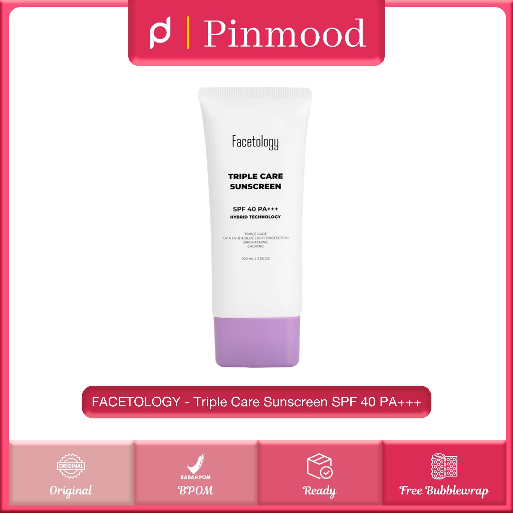 Jual FACETOLOGY - TRIPLE CARE SUNSCREEN ( 100 ml ) - Triple Care ...