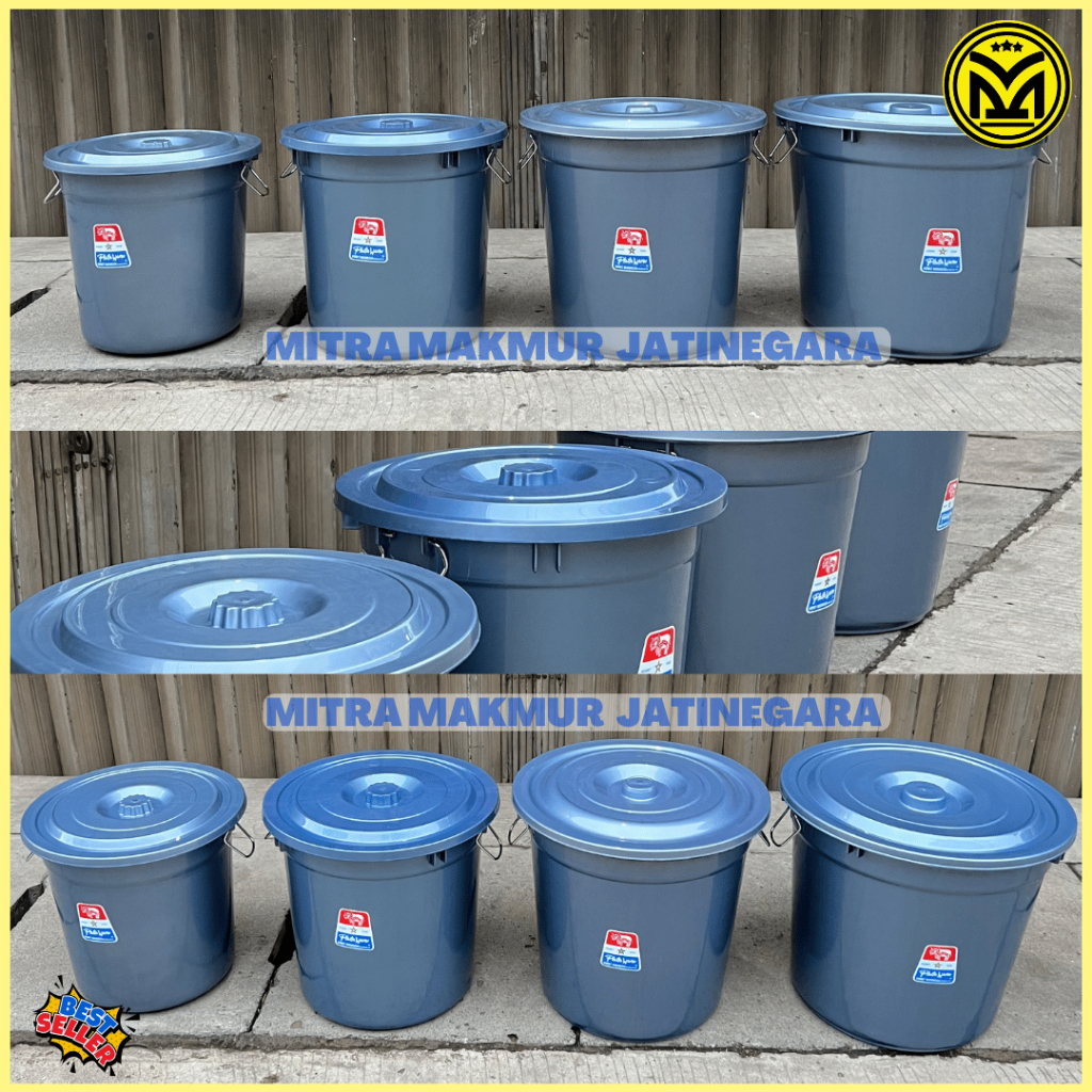 Jual KARGO EMBER PLASTIK KOMET STAR 30 40 50 60 LITER SILVER SERIES PAIL PLASTIC TOREN AIR ...
