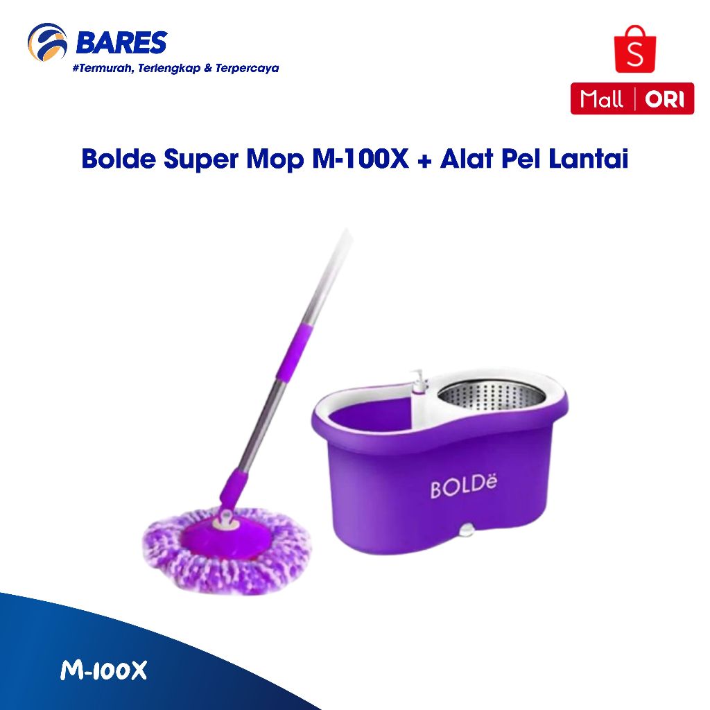 Jual Bolde Super Mop M-100X + Alat Pel Lantai | Shopee Indonesia